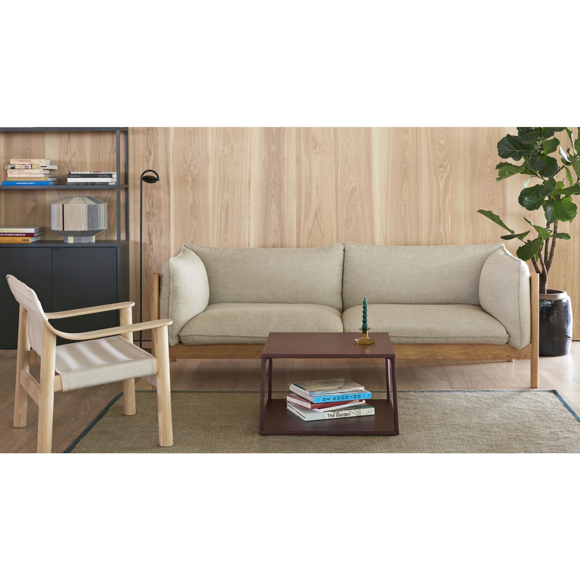 HAY Eiffel Couchtisch Quadratisch L65 Backstein Dunkel